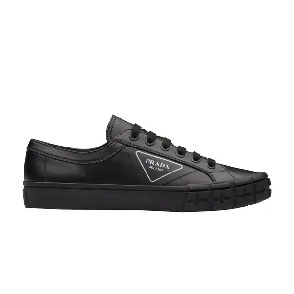 Prada Cassetta Wheel Leather Low Top Sneakers