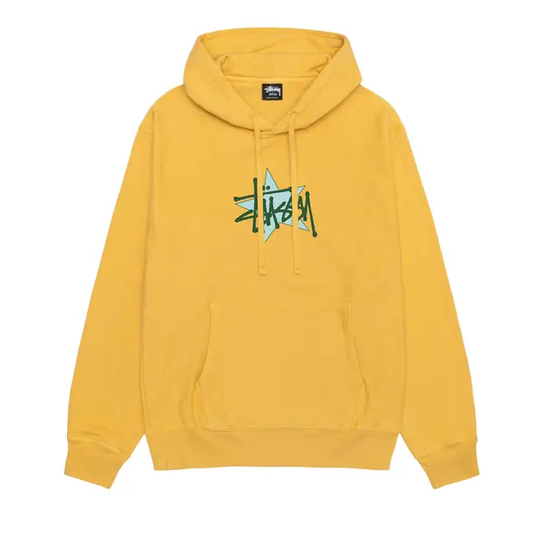StÜssy Star Hoodie - Yellow