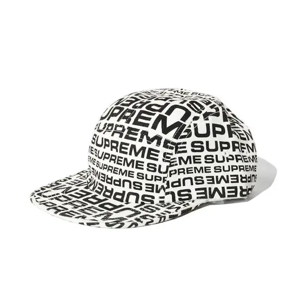 Supreme Repeater Camp Cap - White