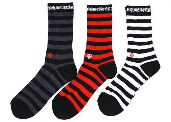 Chrome Hearts Striped Socks - Multicolor