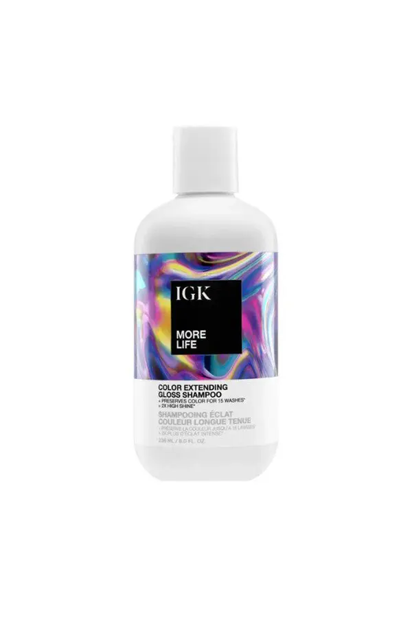 IGK More Life Color Extending Gloss Shampoo - Aqua