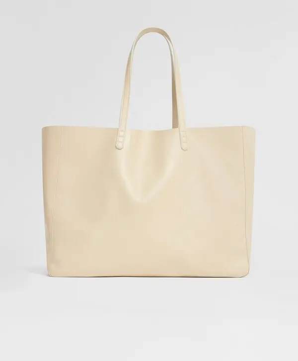 MANSUR GAVRIEL Juno Oversized Lambskin Tote - Jasmine