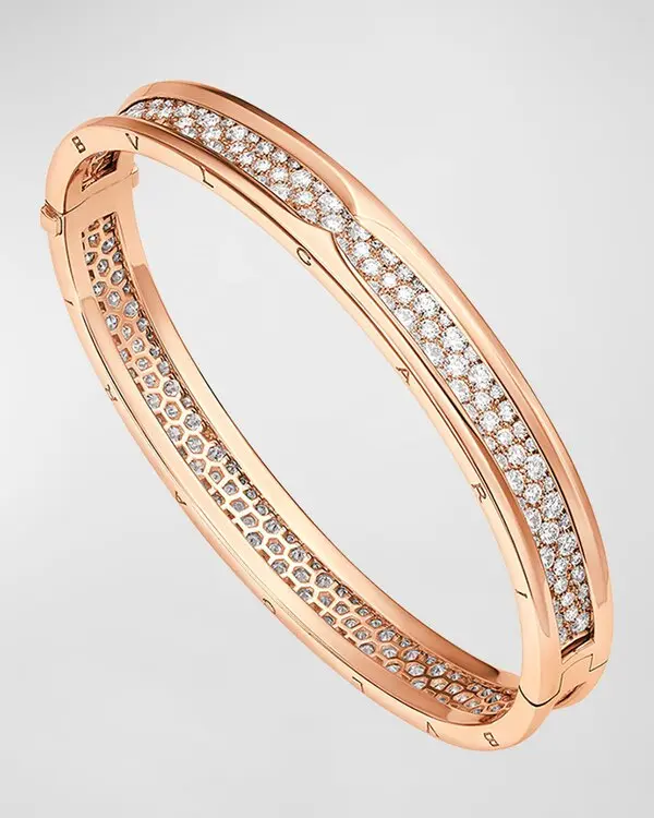 BVLGARI 18k B.zero1 Full Pavé Bracelet