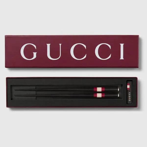 Gucci Wooden Chopsticks With Web Detail - One-color