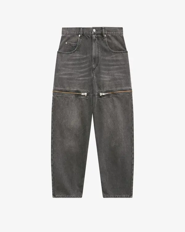 MARANT ETOILE Salia Denim Pants - Black