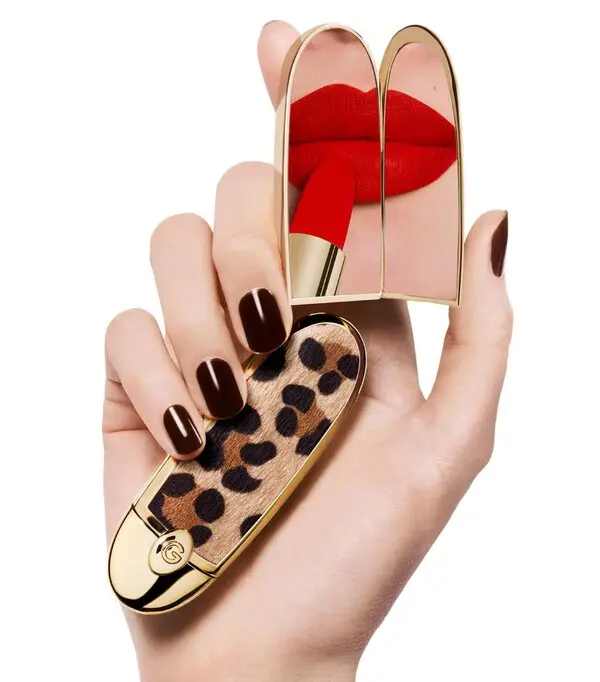 GUERLAIN Leopard Print Rouge G Lipstick Case