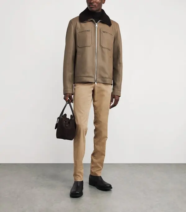 Canali Stretch-cotton Chinos