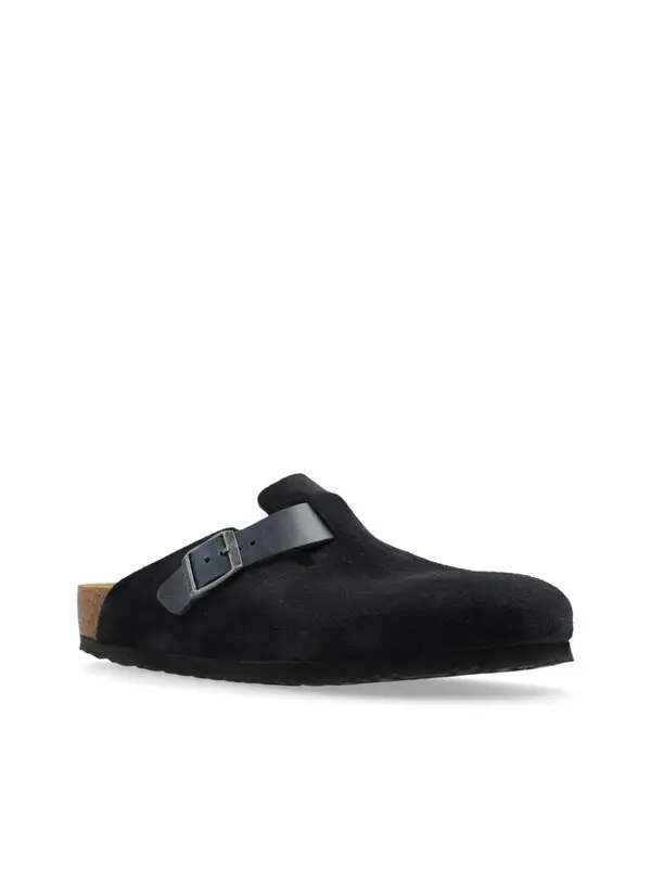 BIRKENSTOCK Boston Suede Slippers - Blue