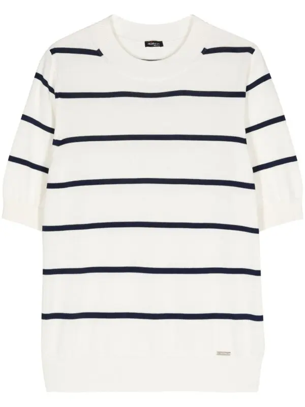 Kiton Striped Cotton T-shirt