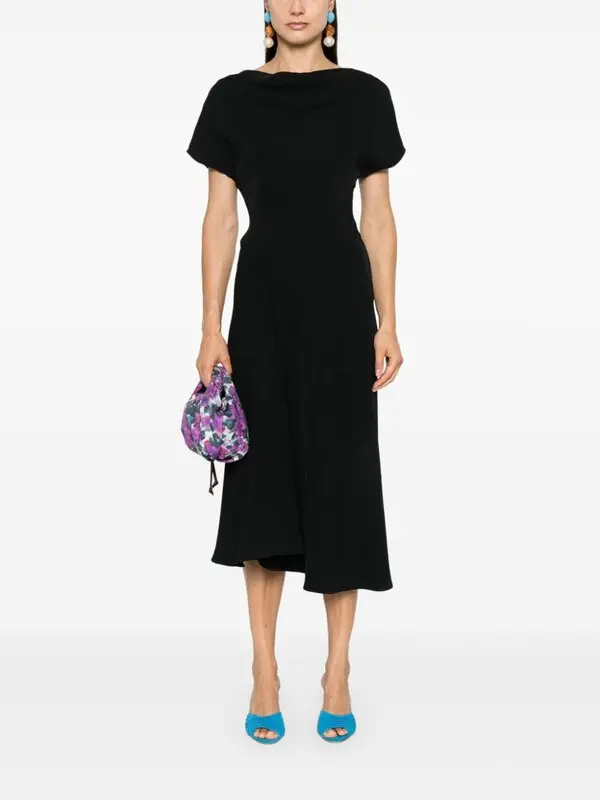 P.a.r.o.s.h Flared Cady Maxi Dress