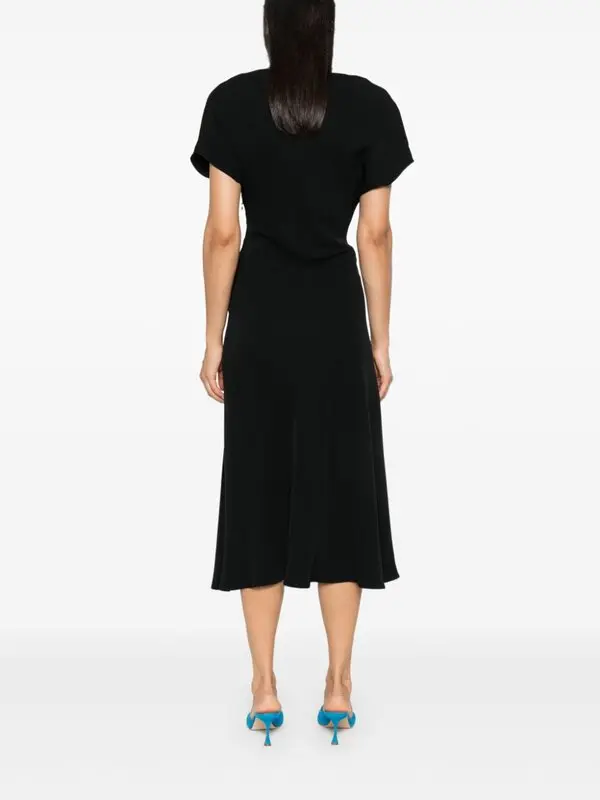 P.a.r.o.s.h Flared Cady Maxi Dress