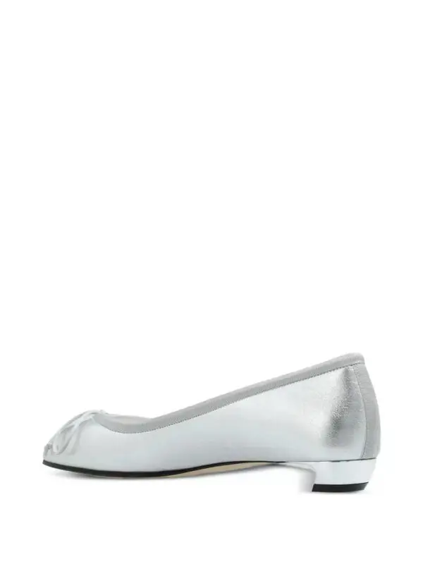 Alexander McQueen Armadillo Ballerina Flats - Silver