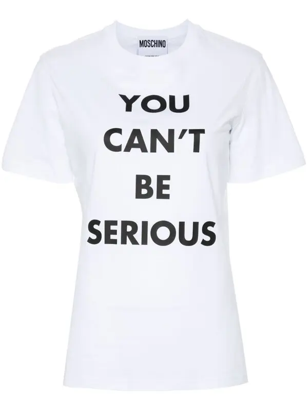 Moschino Text-print Cotton T-shirt