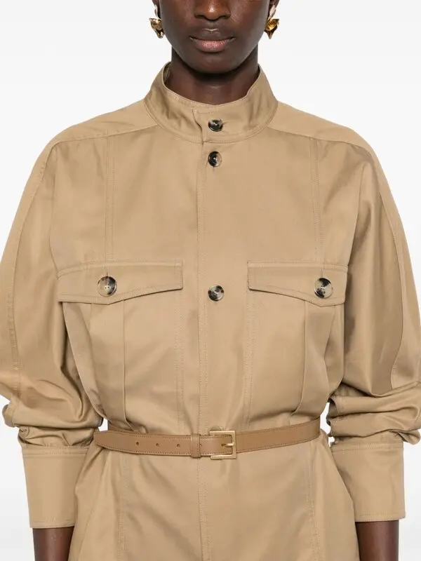 Saint Laurent Cotton Twill Shirt - Neutrals