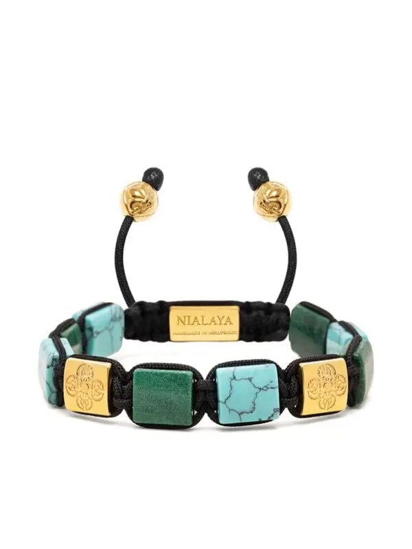 NIALAYA JEWELRY Gold-plated Bracelet - Black