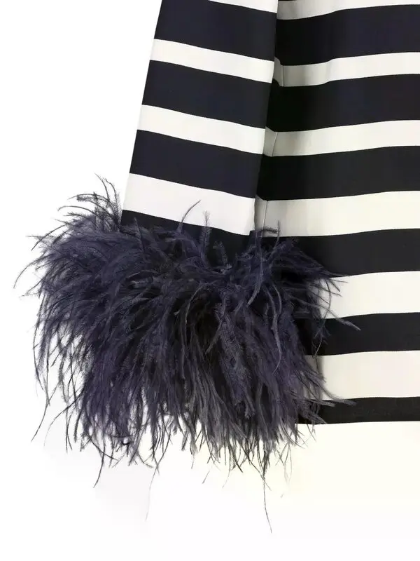 Valentino Garavani Top With Horizontal Stripe Pattern - Black