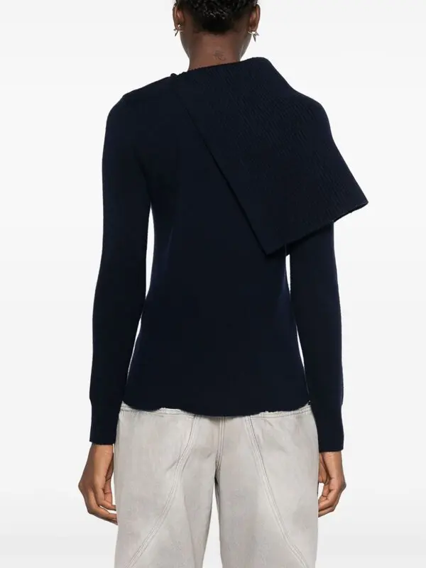 Rabanne Fine-knit Merino Wool Jumper - Blue