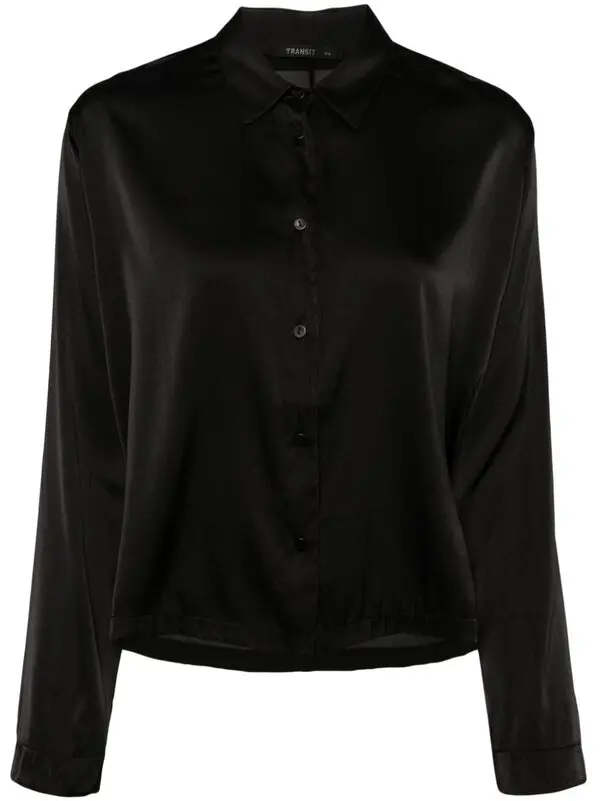 Transit Panelled Shirt - Black