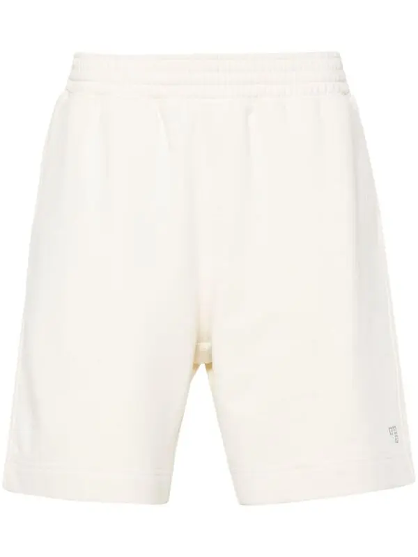 Givenchy Embroidered-logo Cotton Bermuda Shorts