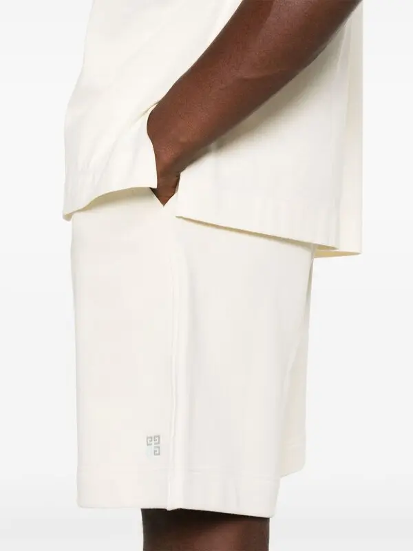 Givenchy Embroidered-logo Cotton Bermuda Shorts
