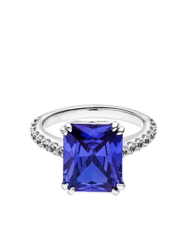 VEYNOU 14kt White Gold Sapphire And Diamond Ring - Silver