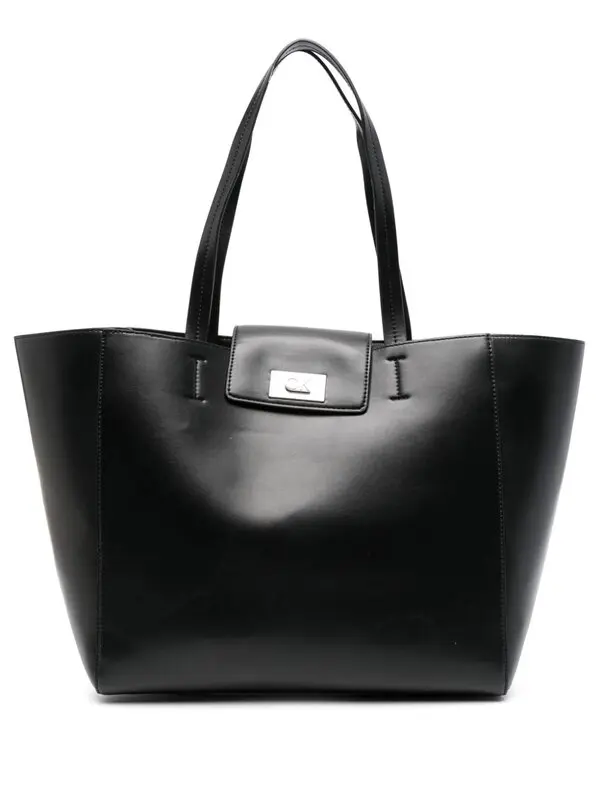 Calvin Klein Faux-leather Tote Bag - Black