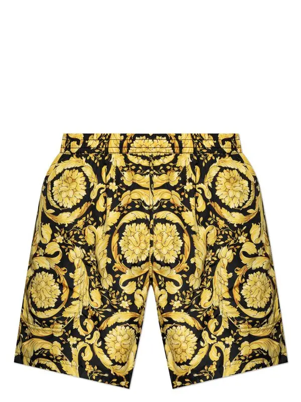 Versace Barocco Swim Shorts - Black
