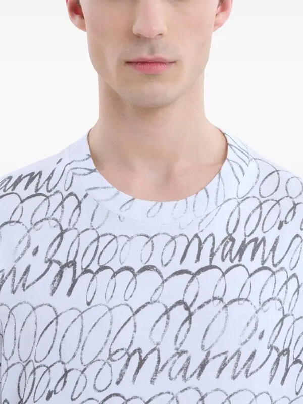 Marni Logo-print Cotton T-shirt - White
