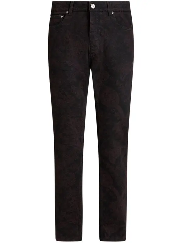 Etro Paisley-pattern Slim-fit Jeans