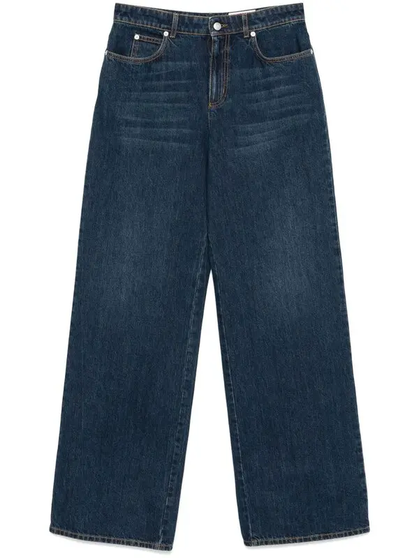 Alexander McQueen Wide-leg Jeans - Blue