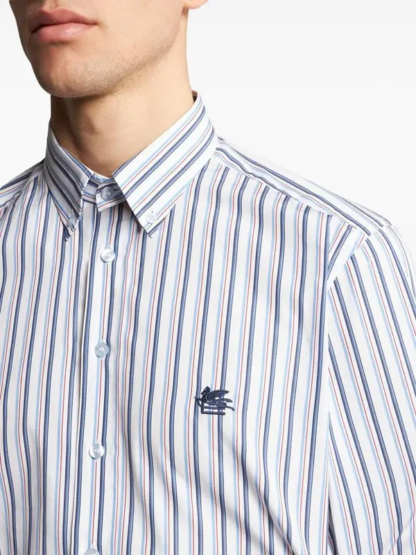 Etro Striped Cotton Shirt - White