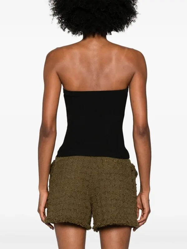 Zimmermann Strapless Ribbed-knit Top