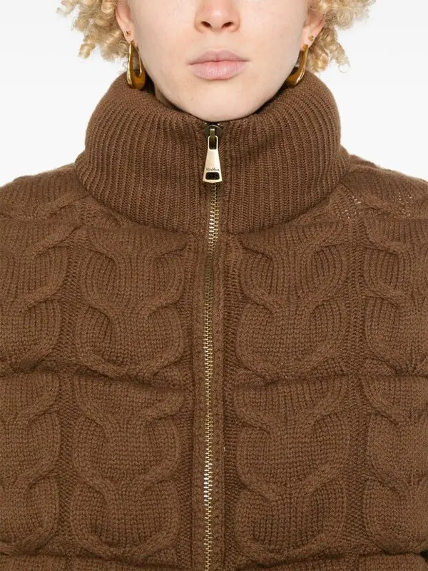 Max Mara Chunky-knit Padded Coat