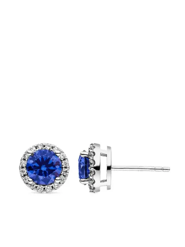 VEYNOU 14kt Gold Sapphire Stud Earrings