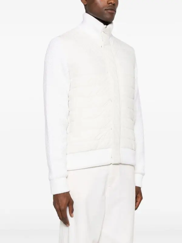 Herno Knitted-panel Padded Bomber Jacket