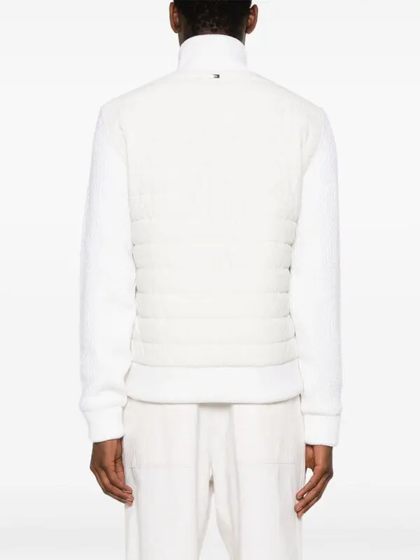 Herno Knitted-panel Padded Bomber Jacket