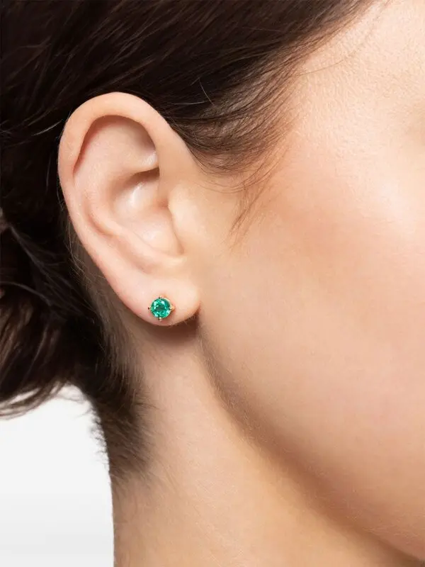 VEYNOU 14kt Yellow Emerald Stud Earrings