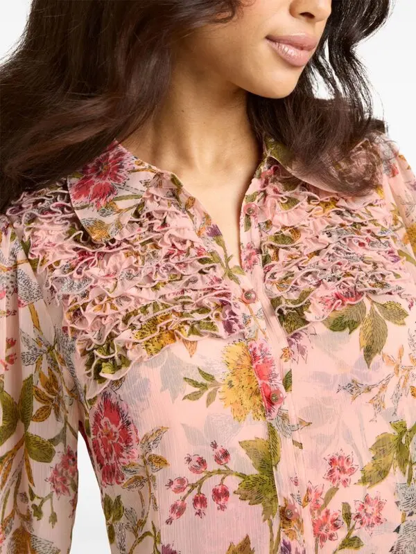 cinq a sept pink floral dress cinq a sept Jamie dress Sz 10 pink Floral Bare Rose