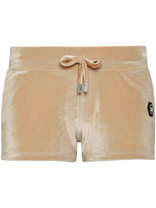 Philipp Plein Rhinestone-embellished Drawstring Shorts