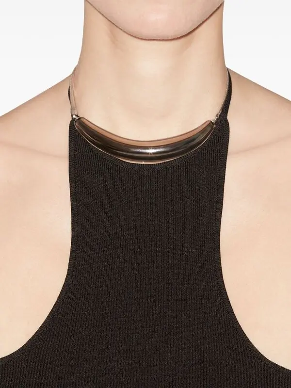 Isabel Marant Étoile Tone Brass Charm Necklace