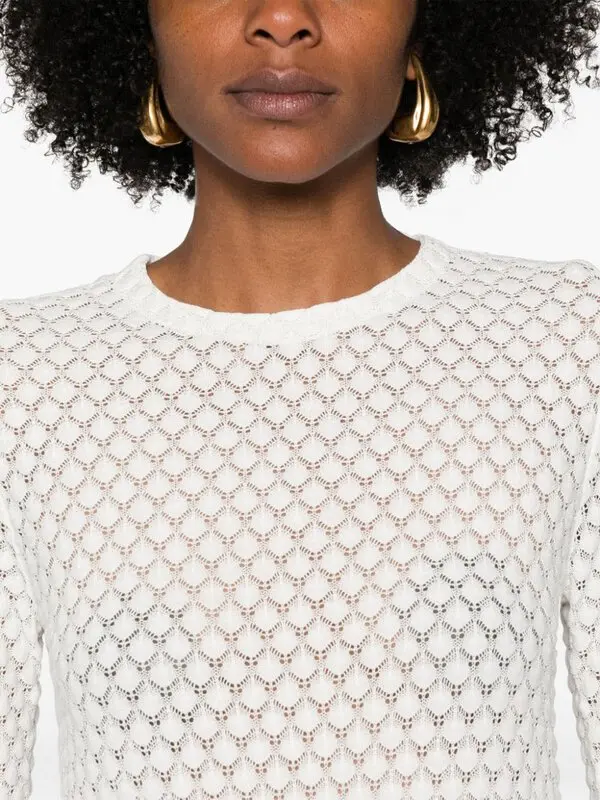Chloé Pointelle-knit Mini Dress