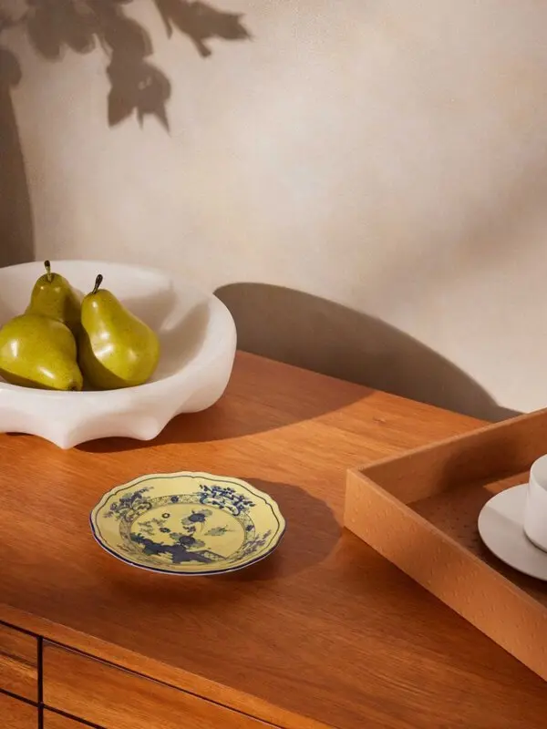 GINORI 1735 Floral-motif Bread Plate
