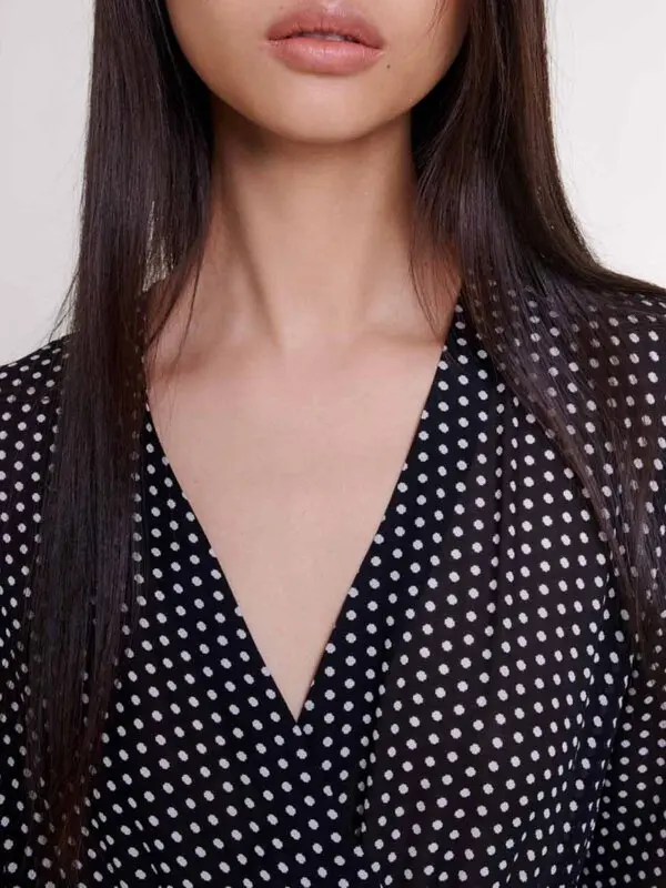Maje Vestido Midi De Lunares