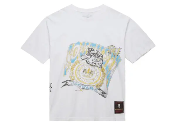 TRAVIS SCOTT X Mitchell & Ness Southern University Jaguars T-shirt - White