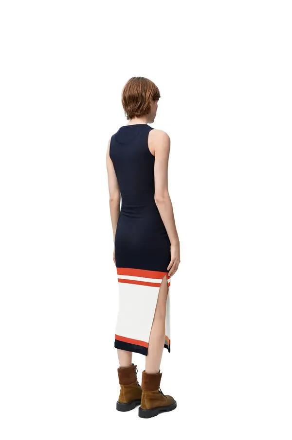 Loewe Stretch Ribbed Cotton Tank Dress