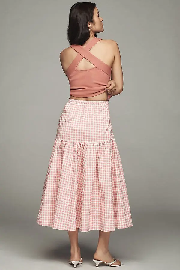 Hutch Drop-Waist Maxi Skirt In Pink - 35% Off | Editorialist