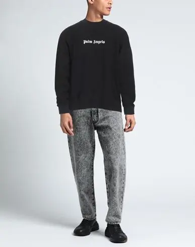 Palm Angels Cotton Elastane Sweatshirt - Black
