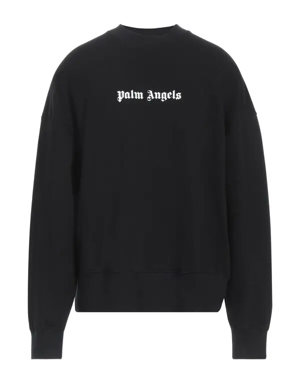Palm Angels Cotton Elastane Sweatshirt - Black