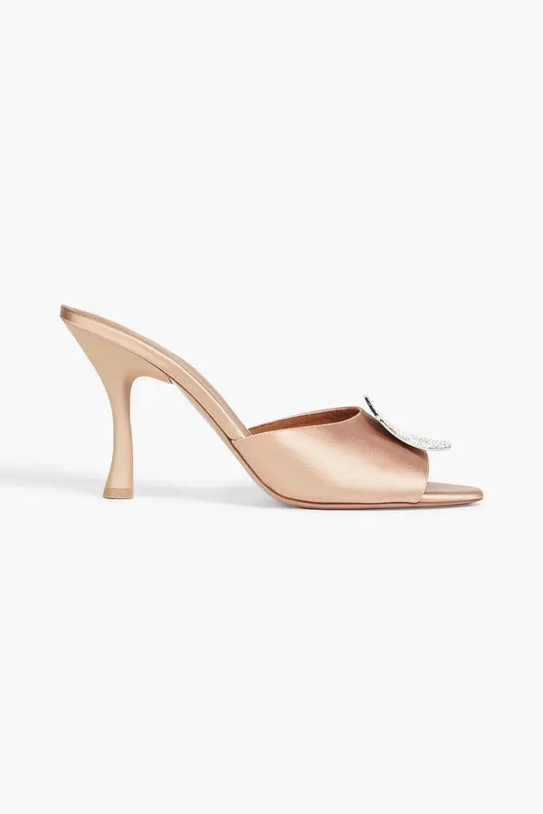 MALONE SOULIERS Josia Crystal-embellished Mules