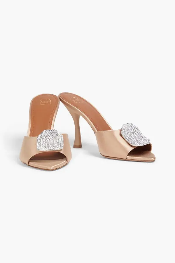 MALONE SOULIERS Josia Crystal-embellished Mules